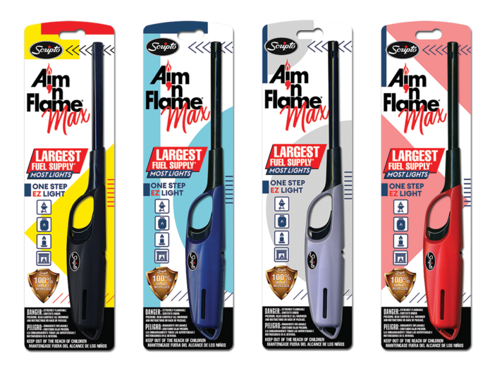 Introducing the Scripto® Aim n’ Flame MAX Multi-Purpose Lighter ...